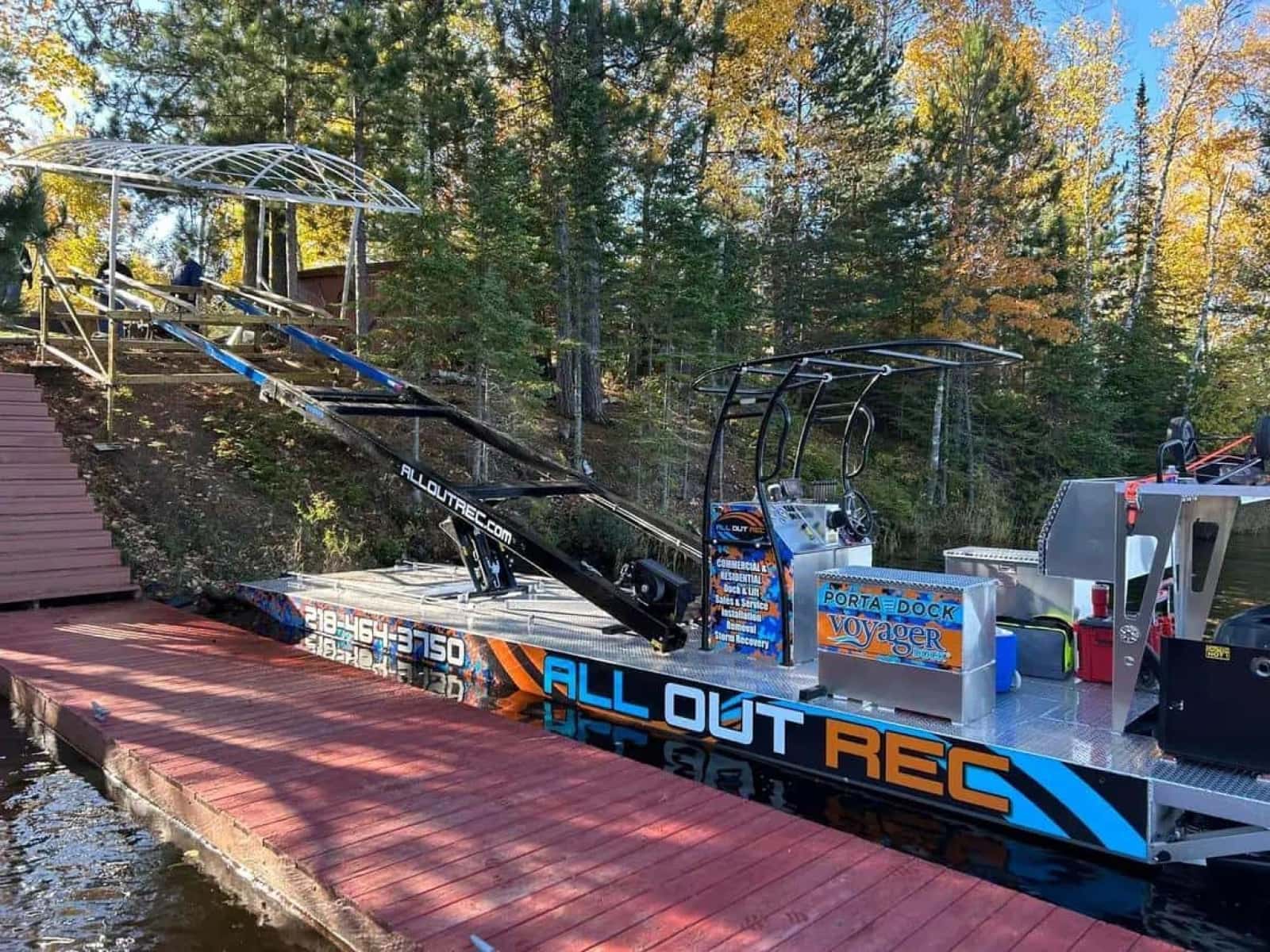 Barge Service for Lakefront Owners | All Out Rec - Minnesota