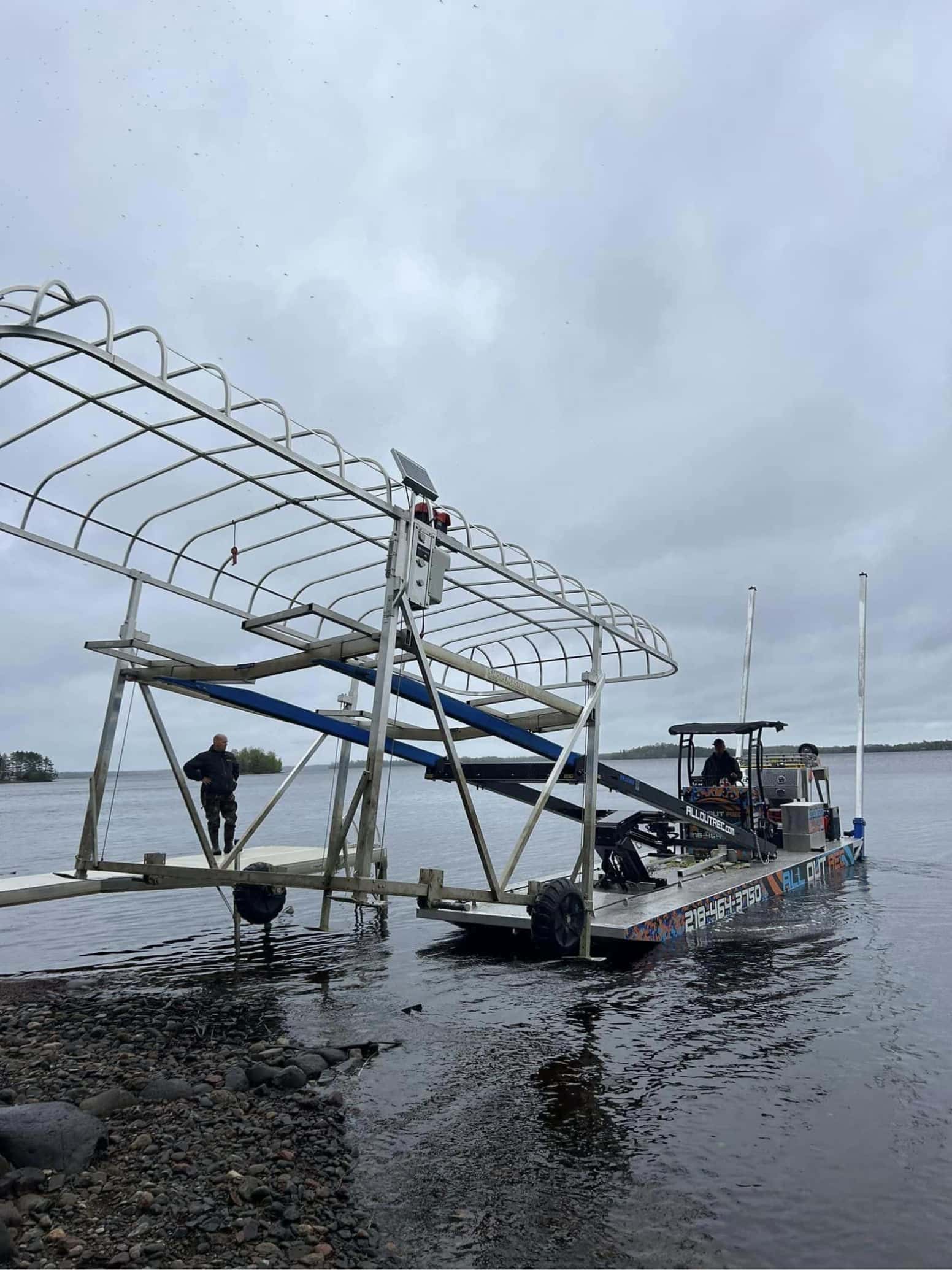 Barge Service for Lakefront Owners | All Out Rec - Minnesota